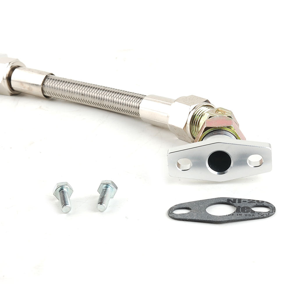 10AN Oil Drain Line Kit For DSM 1G 2G Engine with TD04 TD05H 14B 16G S ...